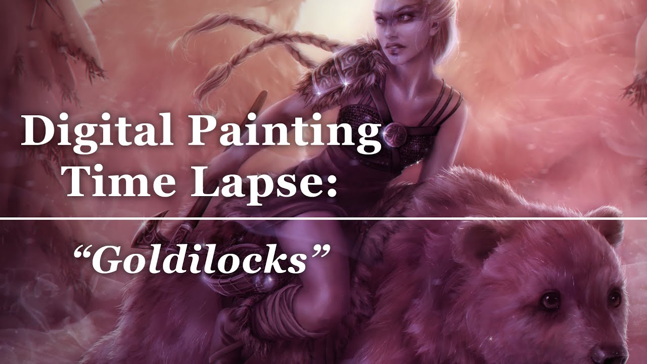 Goldilocks - Digital Painting Process Time Lapse - YouTube