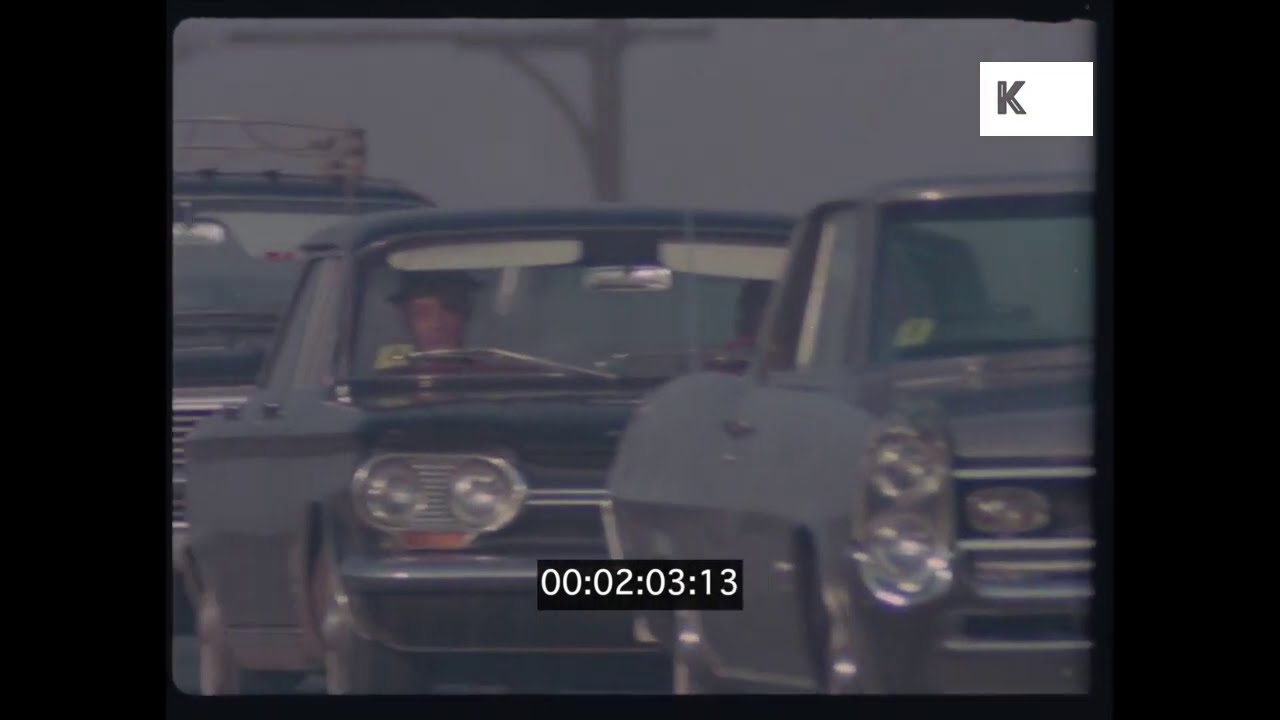 1960s USA, NYC, Cars Driving On Freeway Bridge, 35mm - YouTube