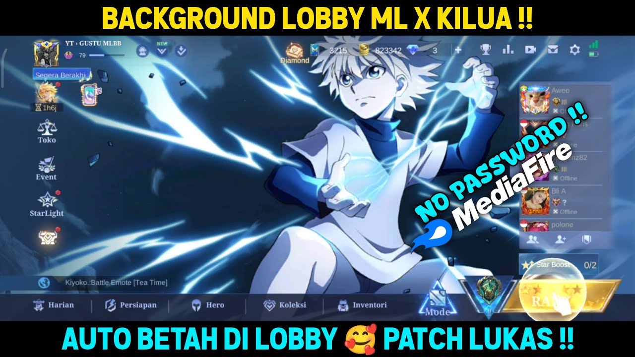 CARA GANTI BACKGROUND LOBBY MOBILE LEGENDS TERBARU 2025 X KILUA ...