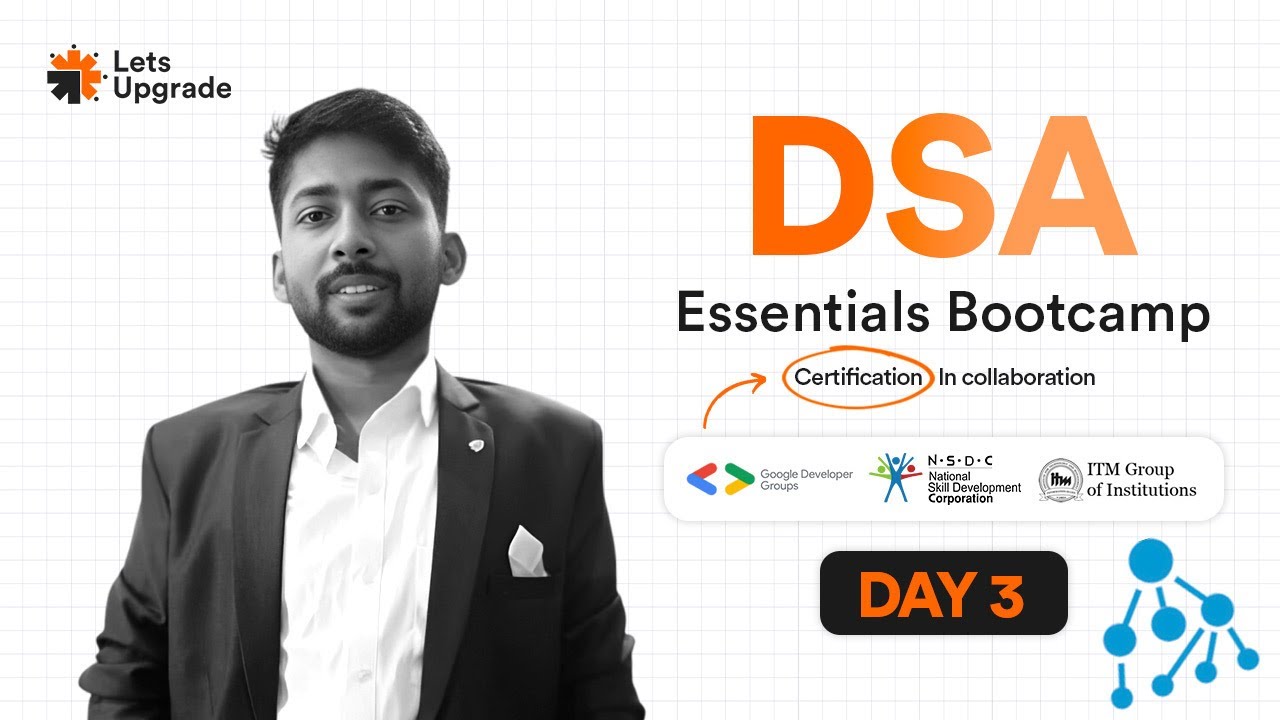 Day 3 Dsa In Java And Building A Project Dsa Essentials Bootcamp 3 Days Youtube