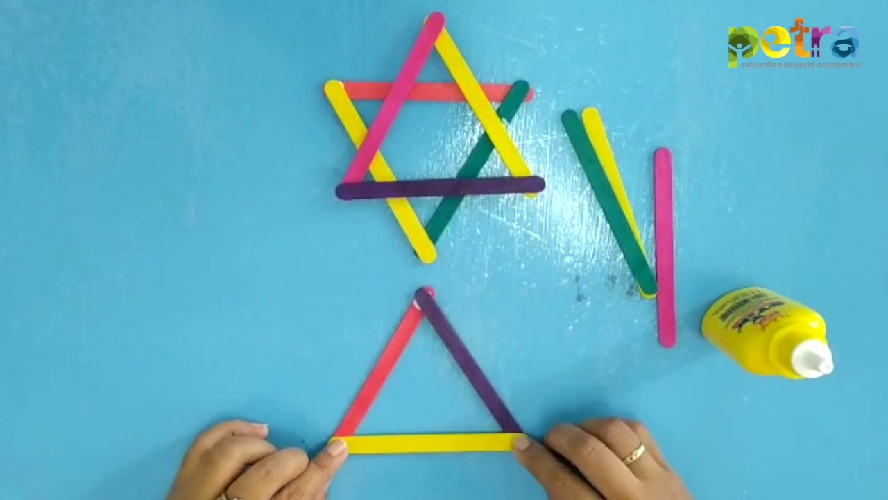TK A - Making star shape from ice cream stick - YouTube