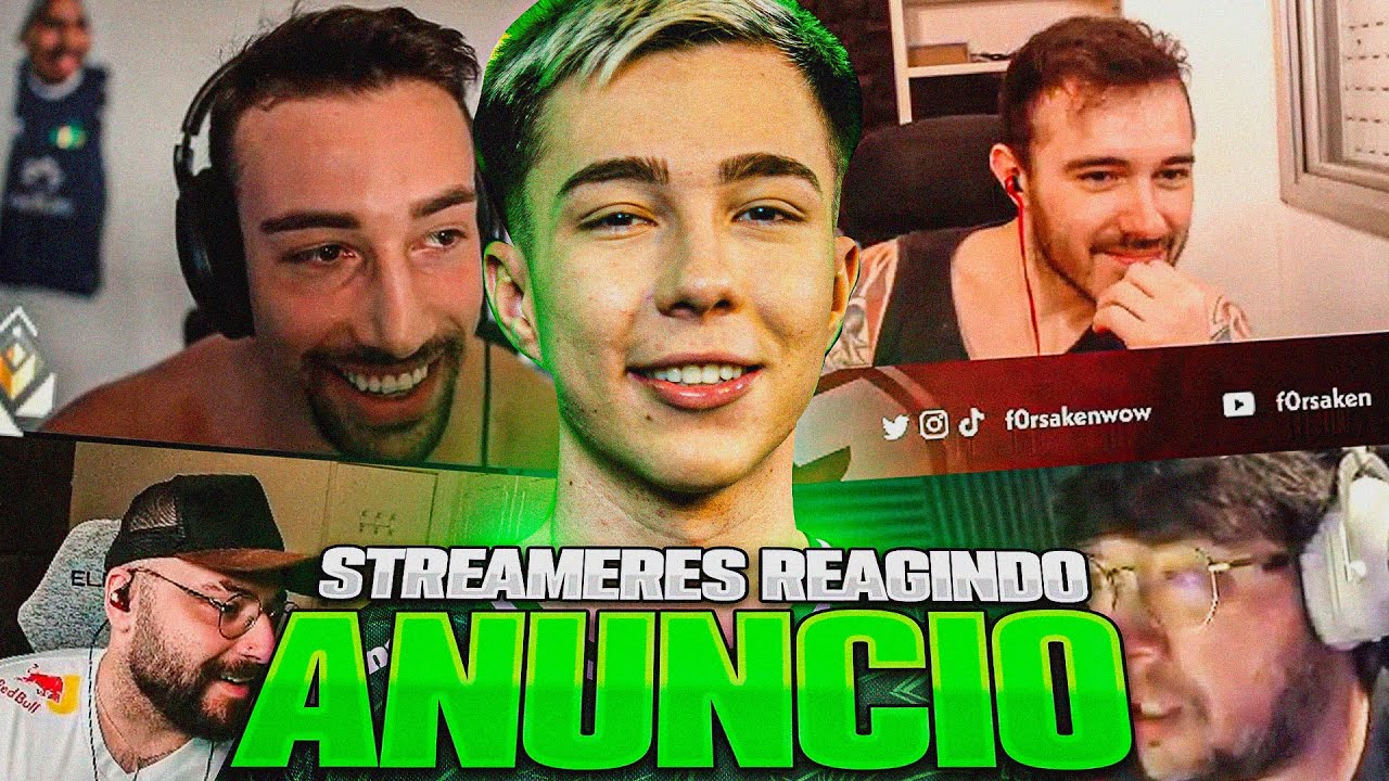 STREAMERS REAGINDO ao NOVO ANUNCIO DA LOUD | NOVO PLAYER LUKXO (nível ...