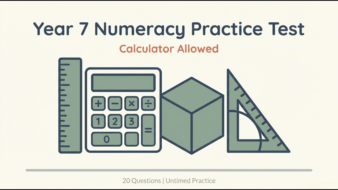 NAPLAN Year 7 Numeracy Practice Test | 32 Questions & Full Solutions ...