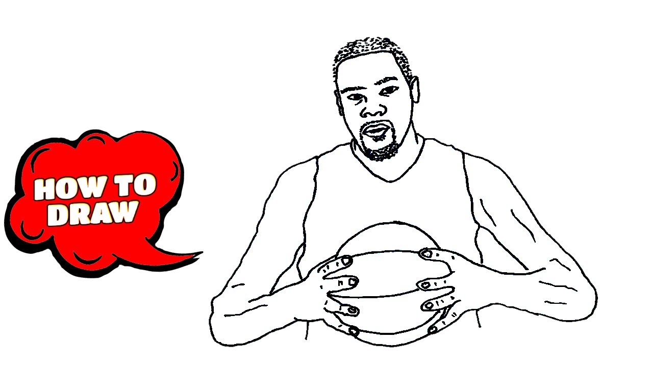 kobe bryant drawing: How to draw kobe bryant - kobe bryant cartoon ...