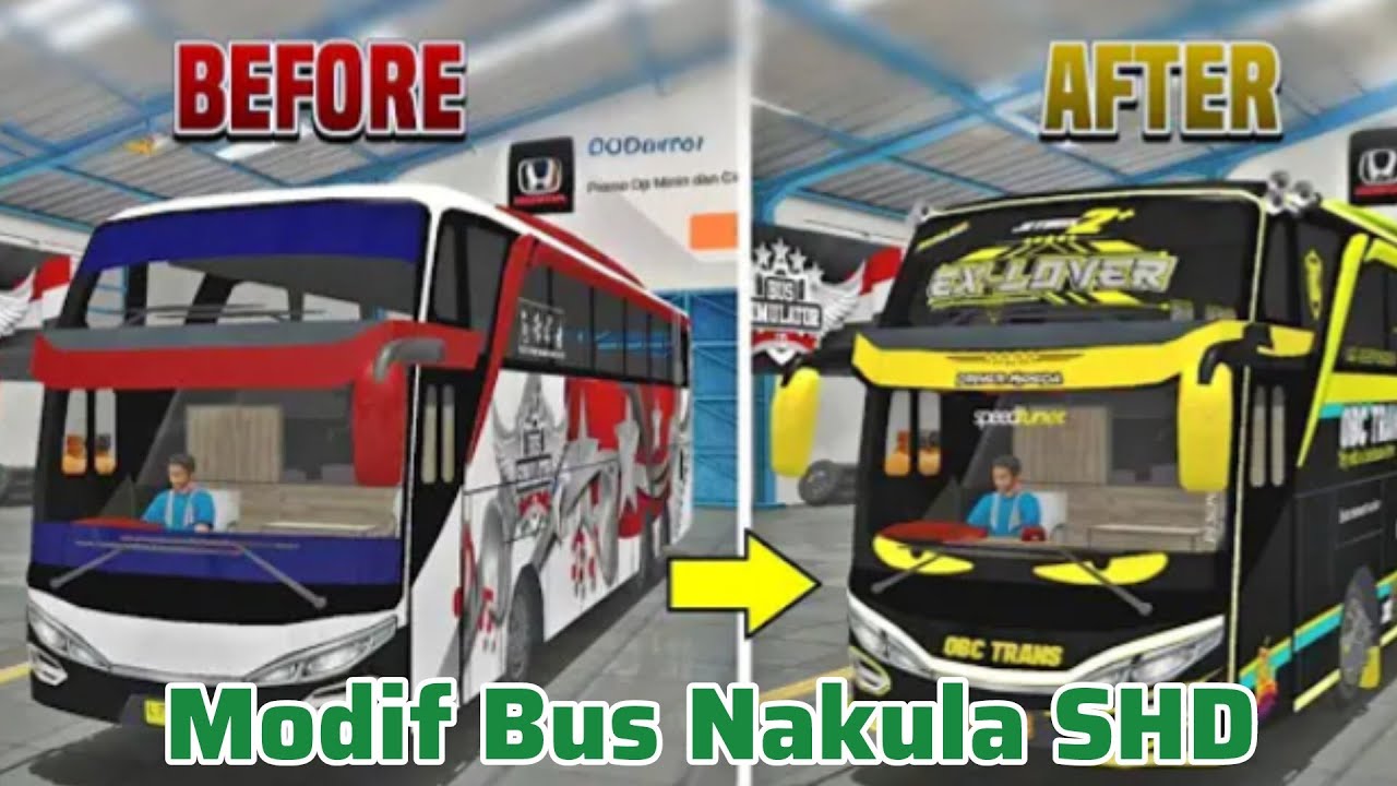 Modif Bus Nakula SHD - Bus Simulator Indonesia - YouTube