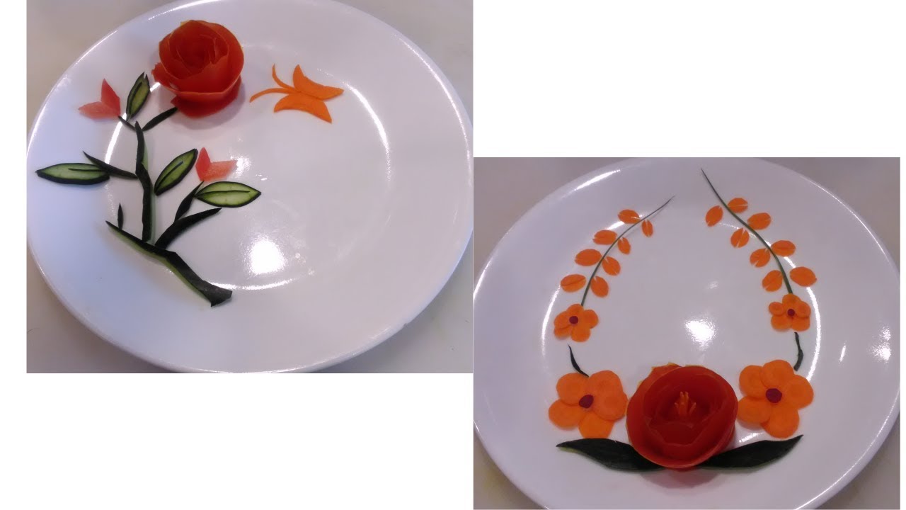 Amazing Vegetable Garnish Ideas - Food Art - YouTube