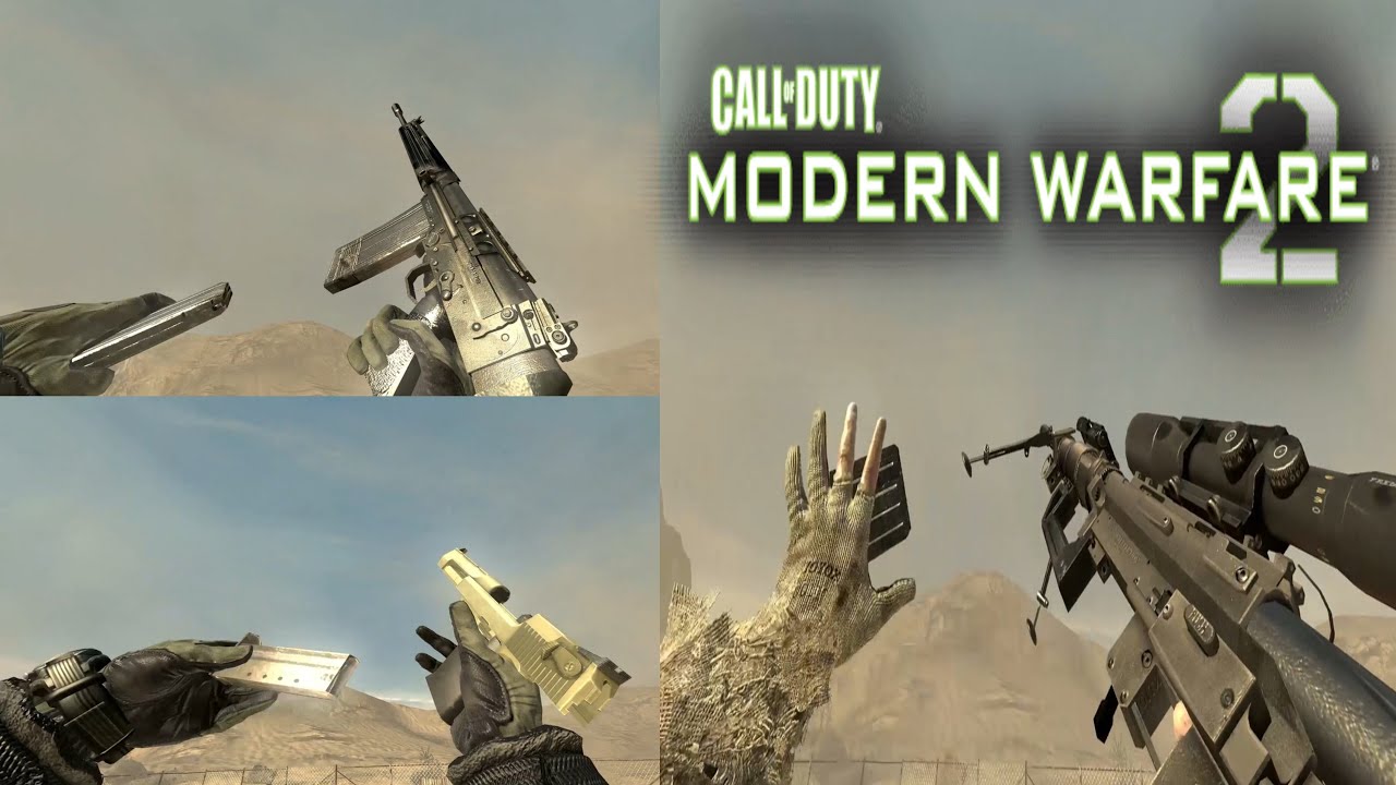 Modern Warfare 2 All Weapons Reload Sounds/Animation - YouTube