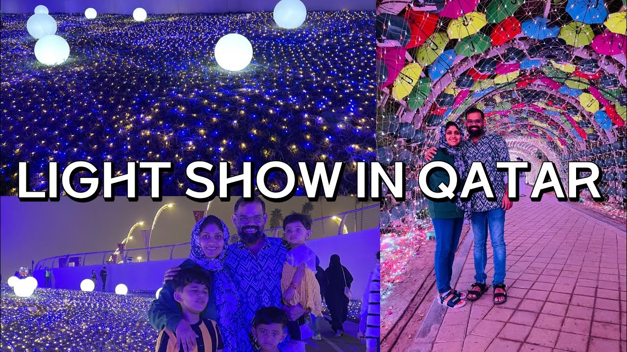Beautiful Light Show in Qatar || Malayalam vlog || Corniche Doha @M4 ...
