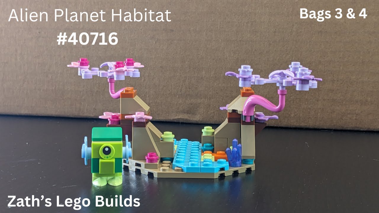 Building the Alien Planet Habitat Set 40716 - Part Two of Two - YouTube