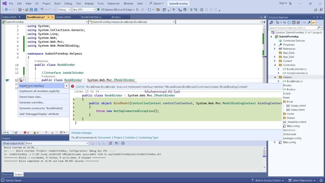 How to use Binder in asp.net | MVC model - YouTube