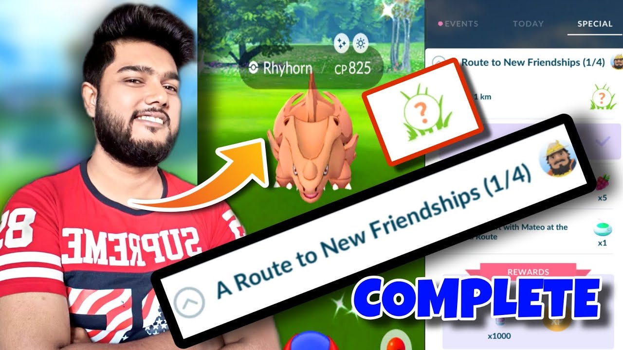 A Route To New Friendship Mission In Pokémon Go || How To Complete Very ...