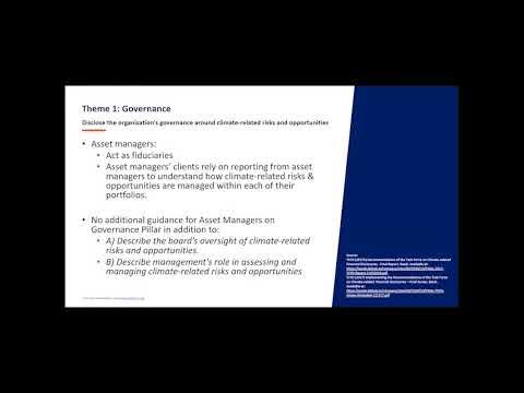 4c. 4 pillars of TCFD & 11 sub recommendations (training for asset ...