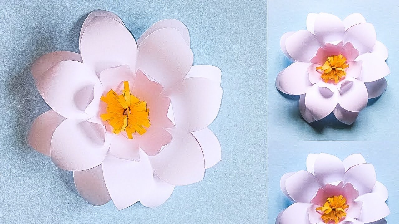 How to Make paper Flower Easy Step by Step | Easy Paper Flowers - YouTube