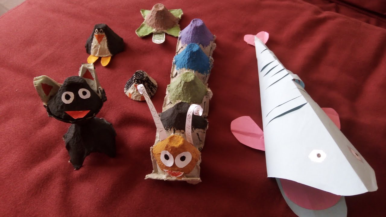Diy toy from egg box - YouTube