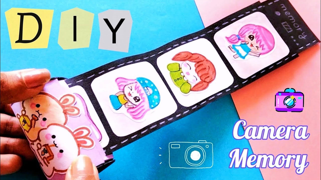 How to make Cute Camera memory | DIY photo organizer | DIY Memory Box ...