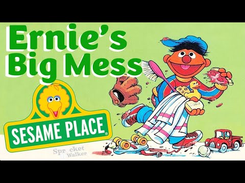 Bert & Ernie - Sesame Street book: Ernie's Big Mess - no monster at the end of this book!