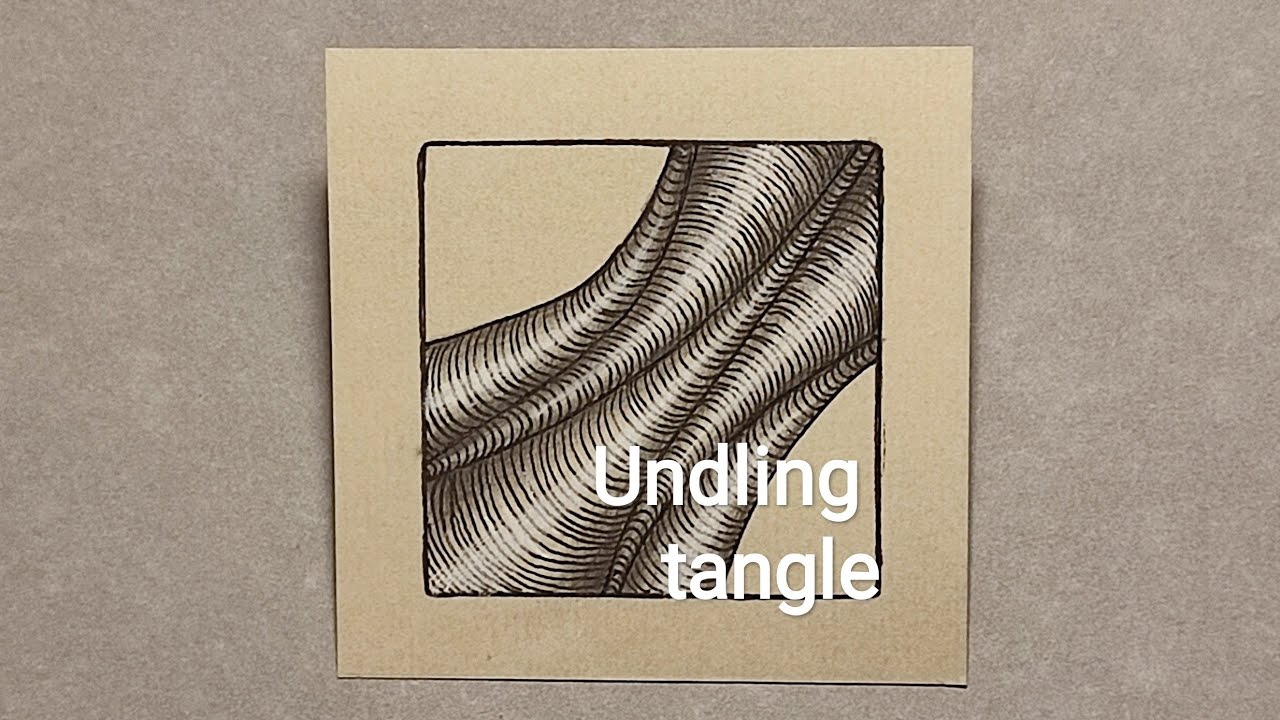 Zentangle 3D patterns No22: Undling tangle - YouTube