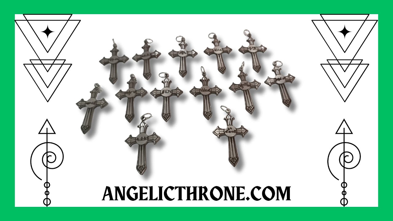 Angelic Cross Pendant Necklace - Unique Guardian Angel Cross Necklace ...