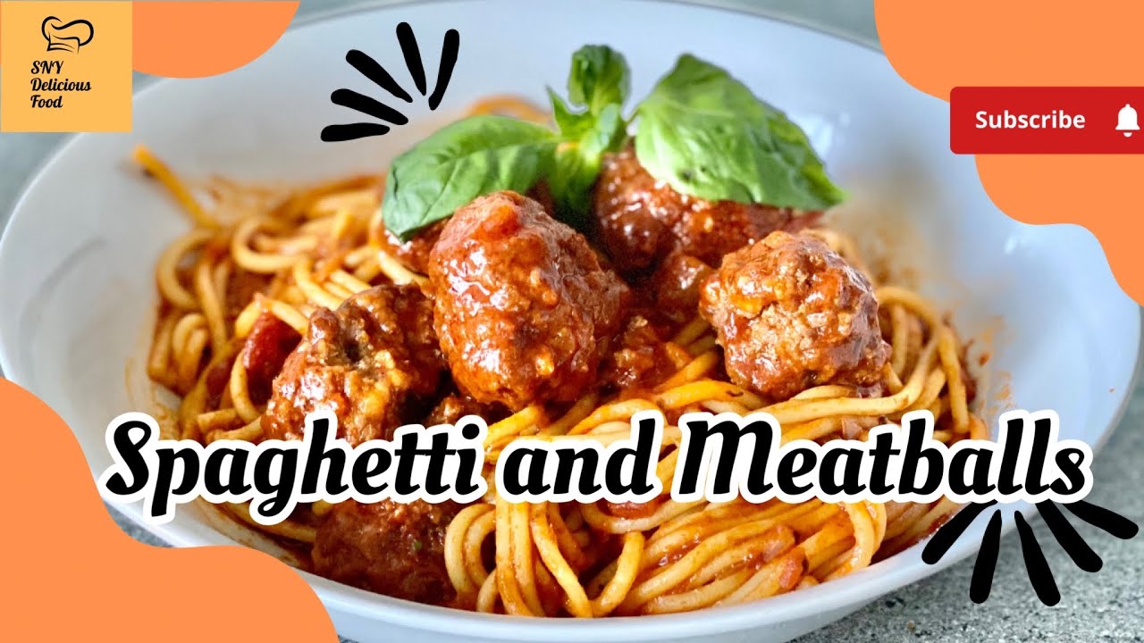 How To Make Tasty Spaghetti And Meatballs Homemade Tomato Sauce Youtube