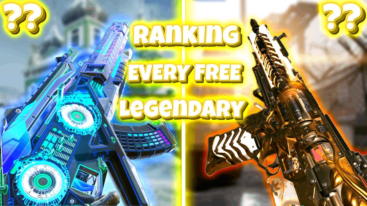 Every FREE Legendary in COD Mobile — RANKED TIER LIST #codm - YouTube