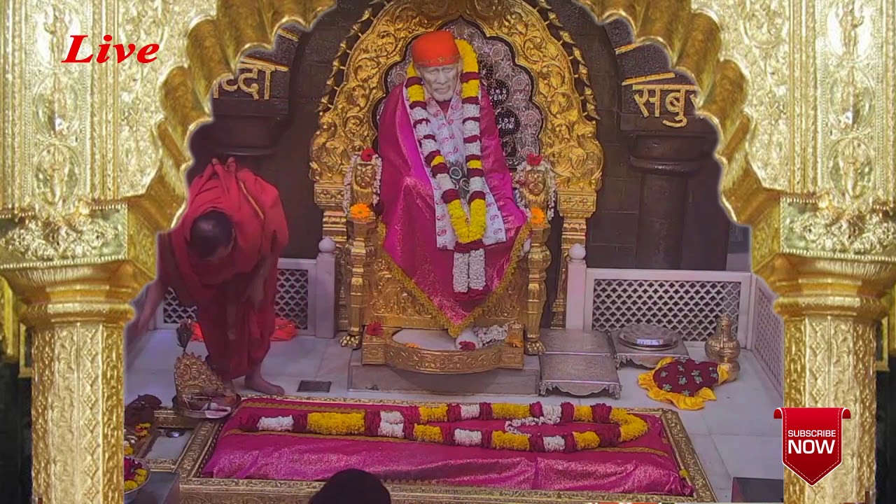 Shirdi Sai Baba Temple Live Darshan Today - YouTube
