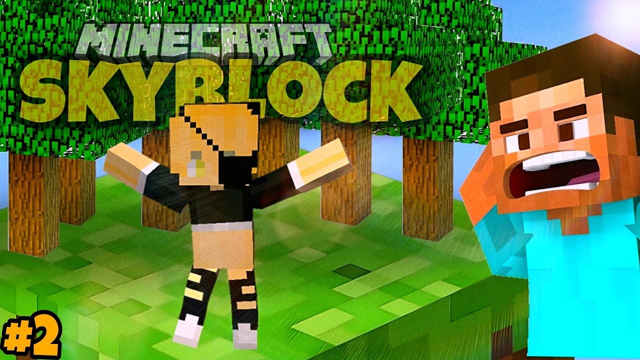 Finally I make Tree farm in Minecraft skyblock - YouTube