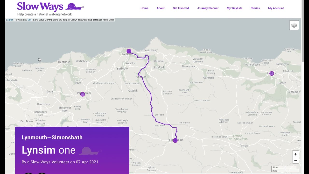 How to search for a Slow Ways walking route - YouTube
