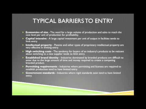 Barriers to Entry - YouTube