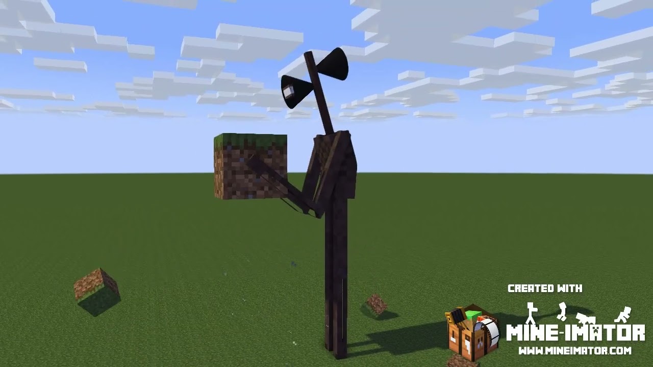 (Mine-imator) Siren head Rig Test - YouTube