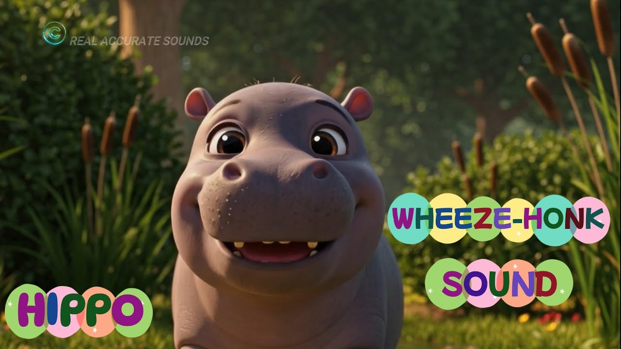 What Sound Does a Hippo Make? | Learn Animal Sounds for Babies ...