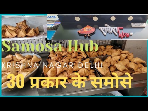 SAMOSA HUB KRISHNA NAGAR // 30 प्रकार के समोसे - YouTube