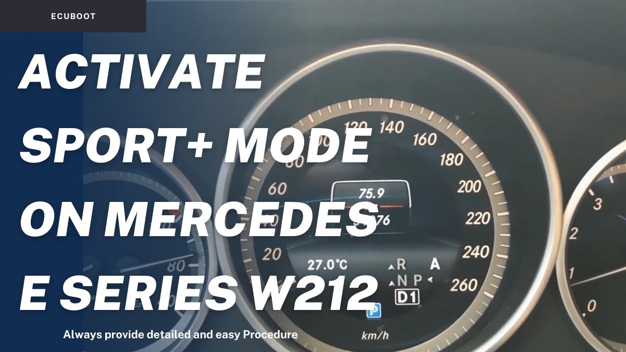 How to activate Sport+ Mode On Mercedes E Series W212 - YouTube