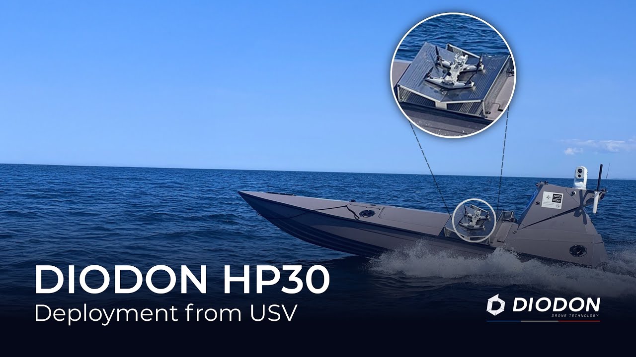Deploying a Maritime Drone from USV (Uncrewed Surface Vessel) - YouTube