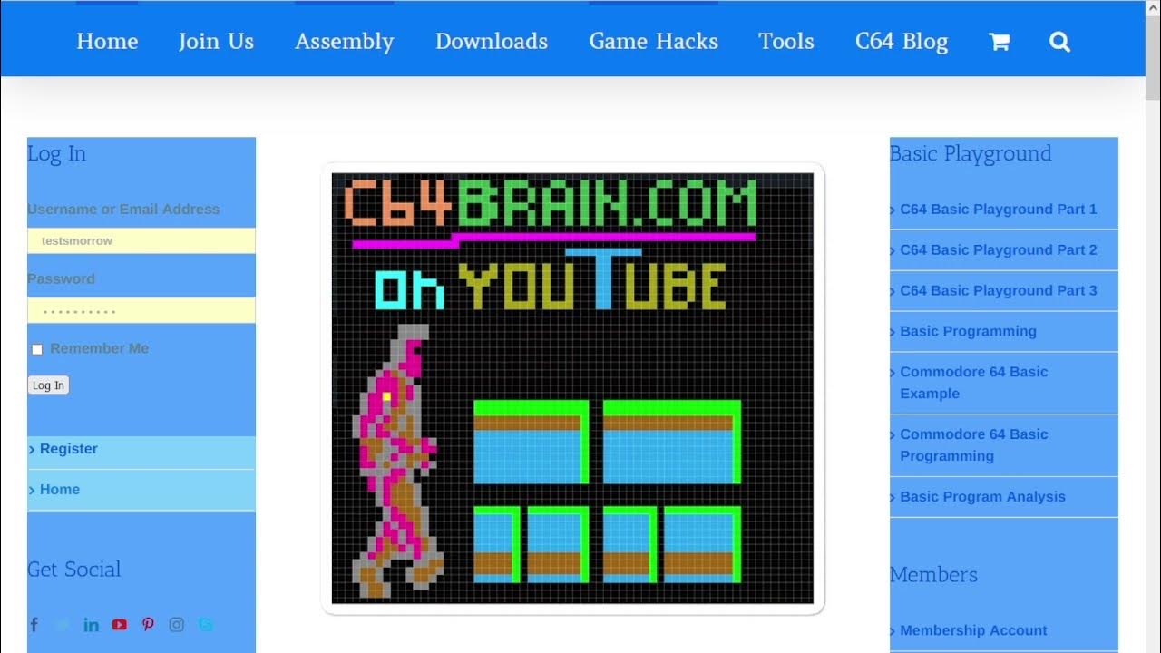 Commodore 64 Brain Membership - YouTube