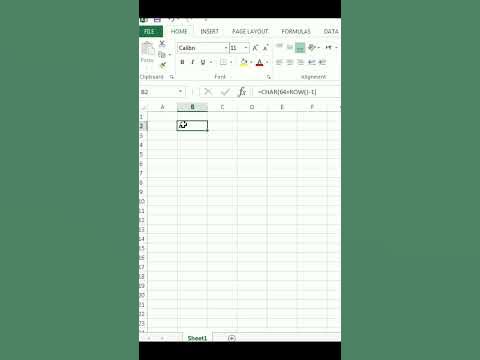 Type Alphabet Coding in Excel | Lunar Computer College - YouTube