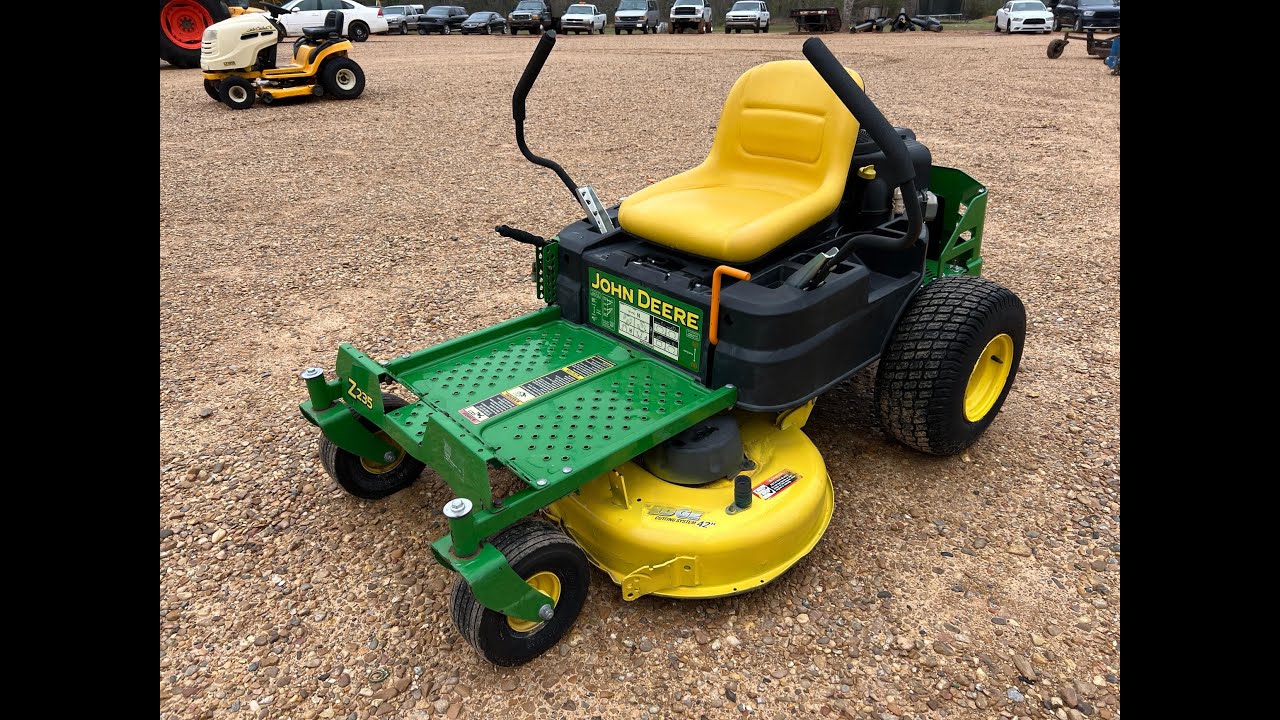 2015 John Deere Z235 Zero Turn Mower SN450 Lot#21 - YouTube