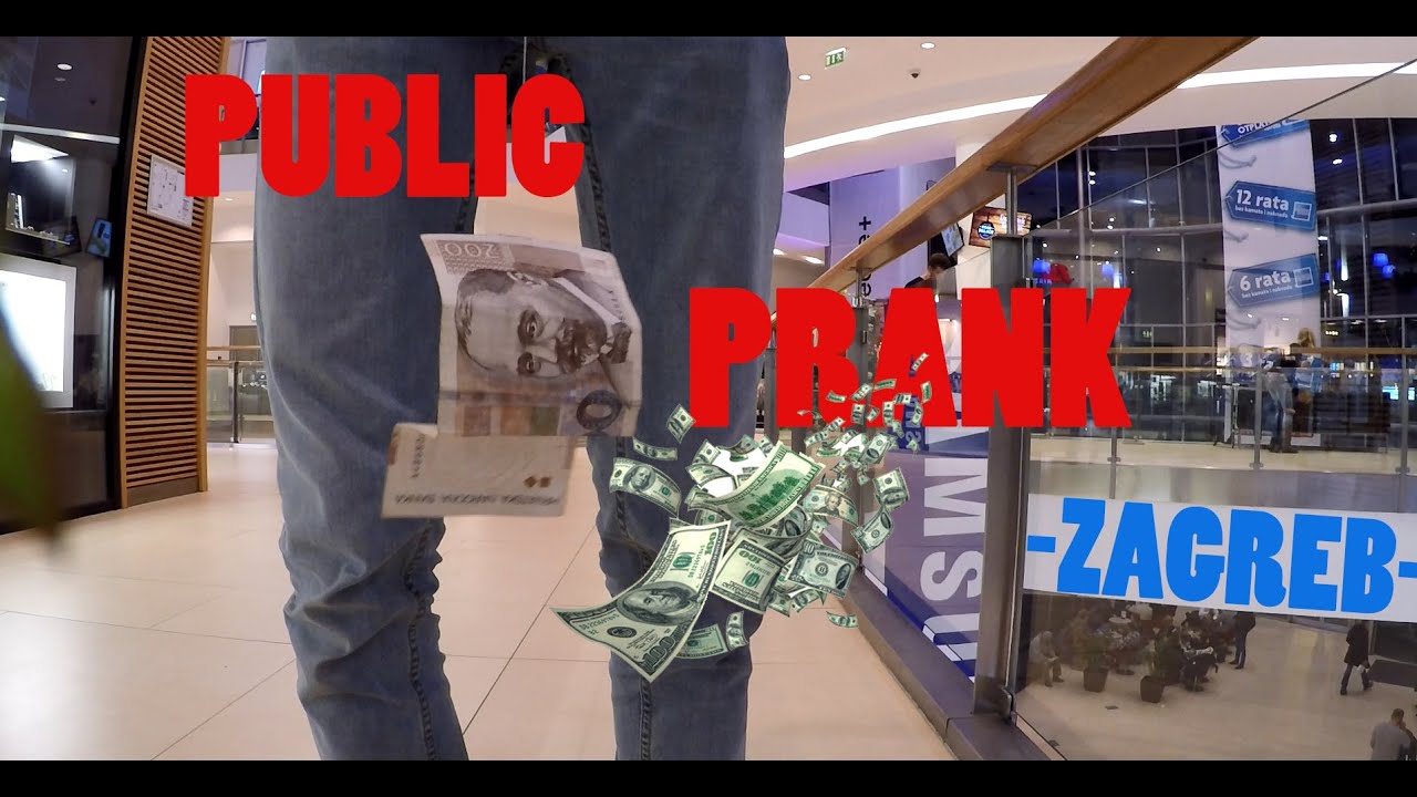 MONEY PRANK AT THE MALL -ZAGREB- - YouTube