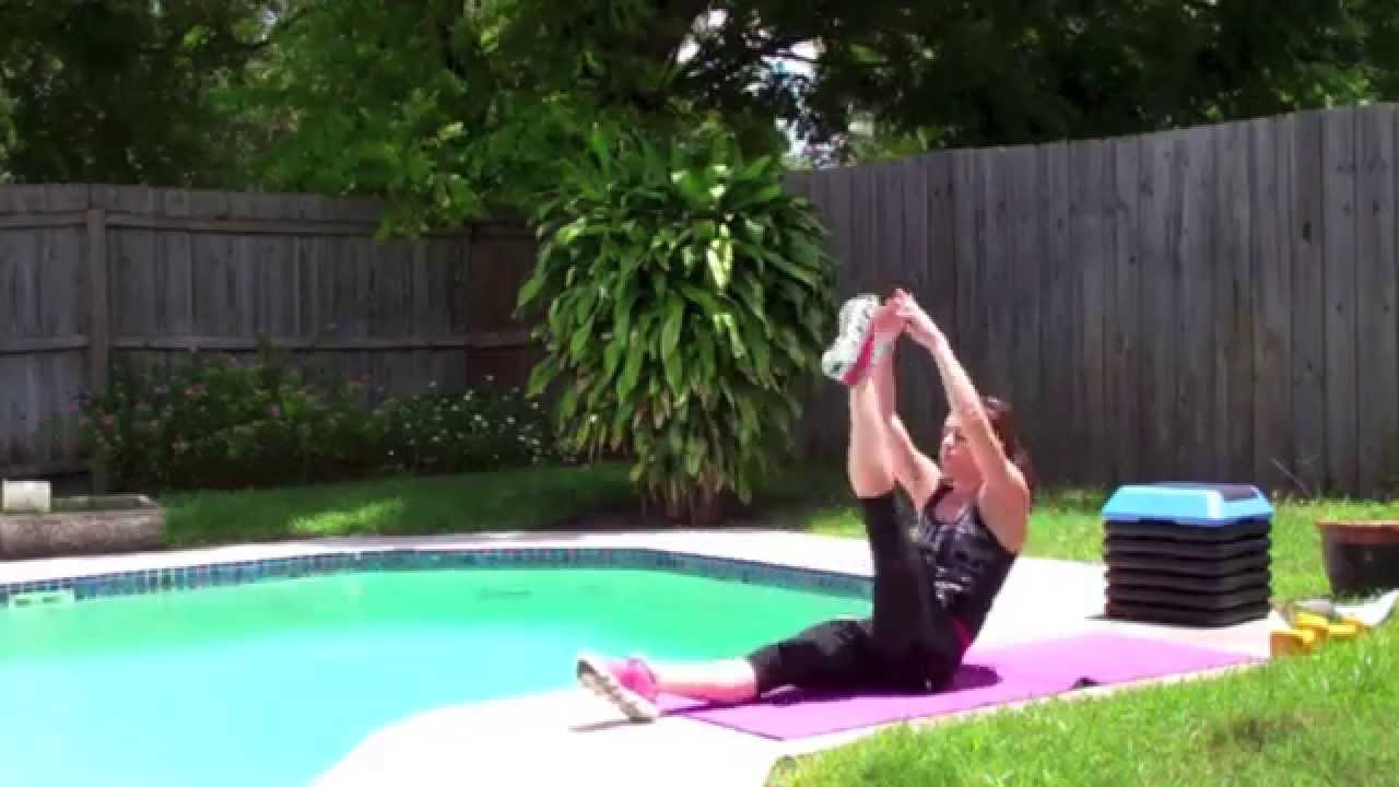Core Exercise - Single Leg V-Ups - Kristy lee Wilson - YouTube