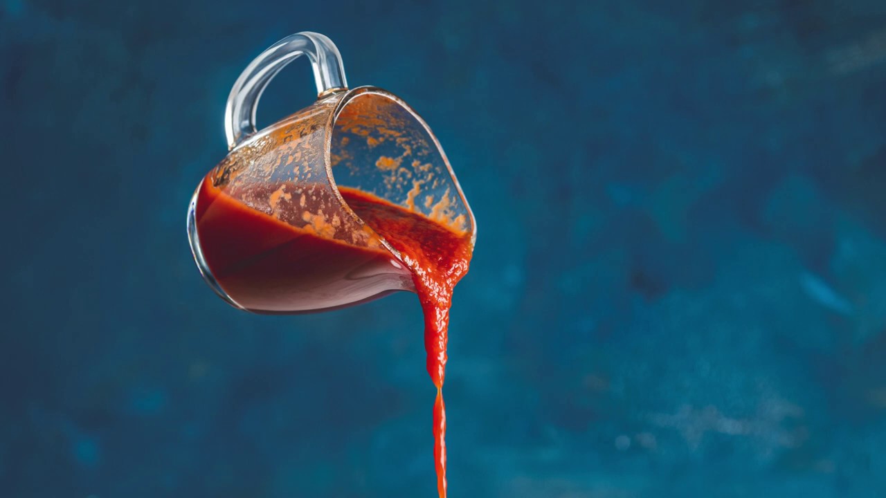 How to make flying food photos freezing time and space - YouTube