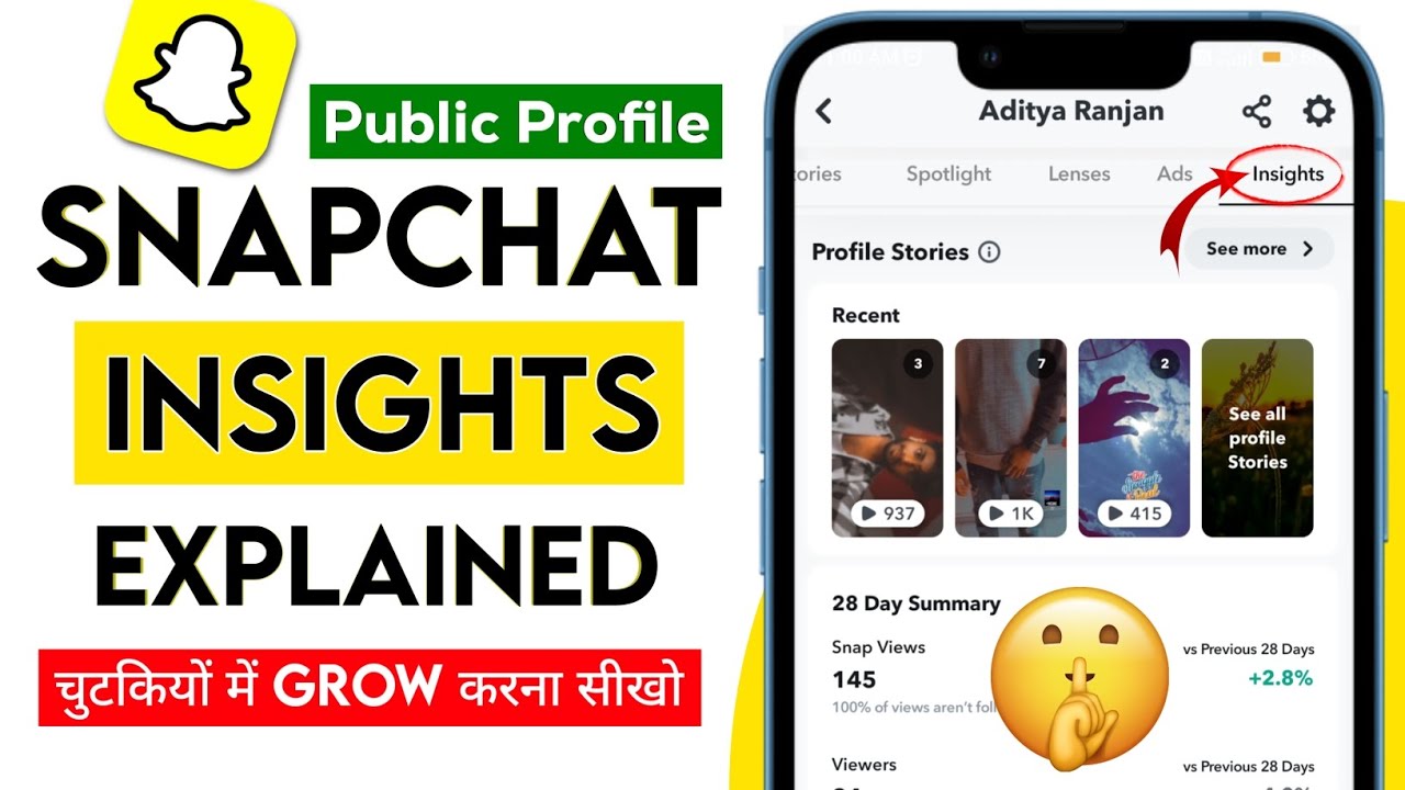 Snapchat Insights Full Explained: SnapChat Insights kya hota hai ...