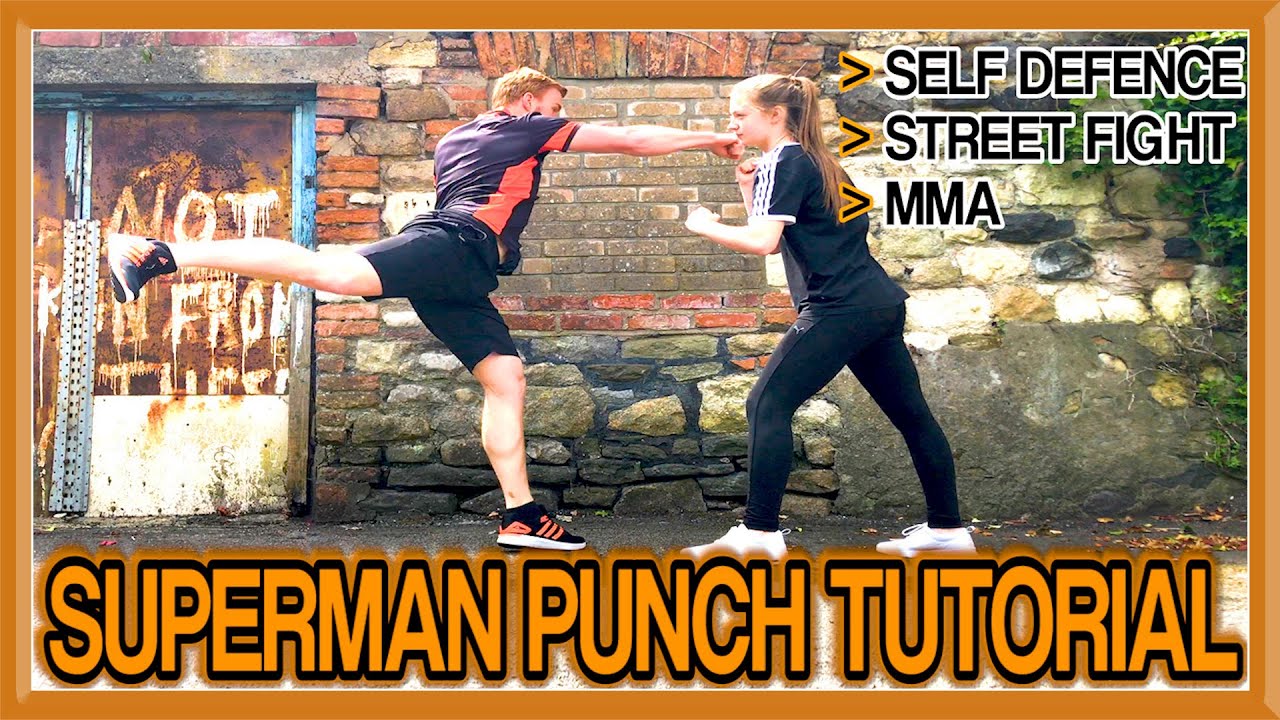 Superman Punch (Jump Punch) Tutorial for Self Defence, Street Fight ...