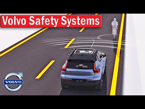 Volvo XC40 Recharge P8 - Safety Systems Animation