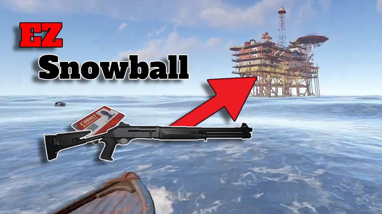 I found the m4 shotgun for the perfect snowball in rust - YouTube