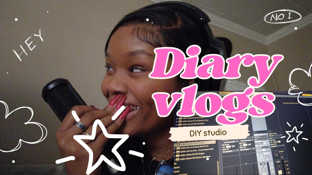 DIY STUDIO SESSION| vlog recording in abelton , old vlog, work - YouTube