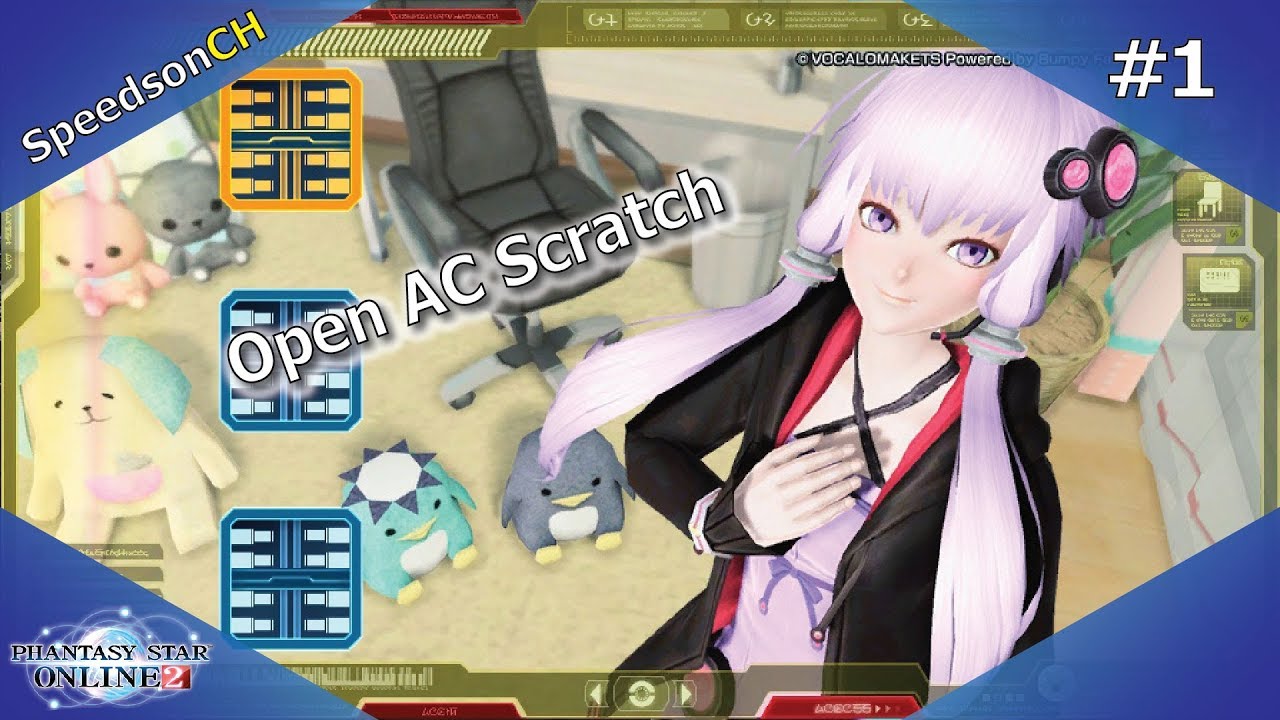 [PSO2] AC Scratch #1 | เปิดตู้กาชายูคาริ 60 ใบ! 結月ゆかり - YouTube
