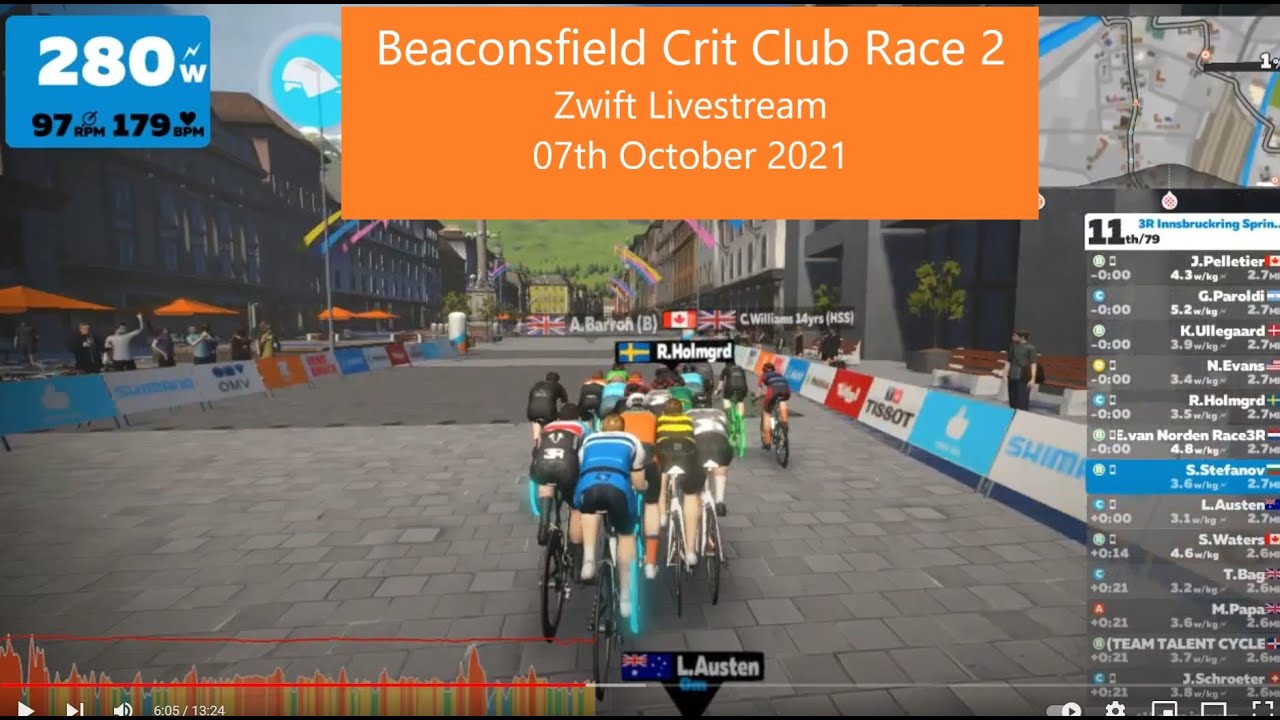 Zwift Livestream London Loop - YouTube
