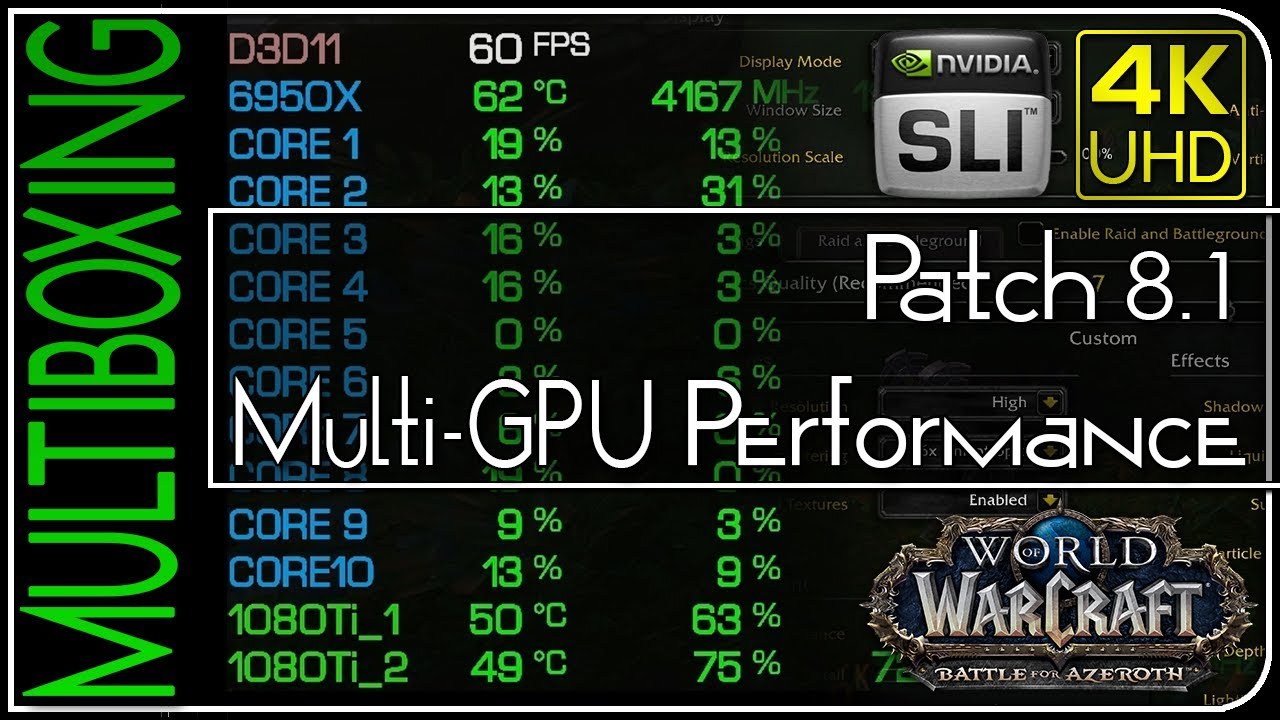 World of Warcraft — Patch 8.1 Multi-GPU Performance (Multiboxing) - YouTube
