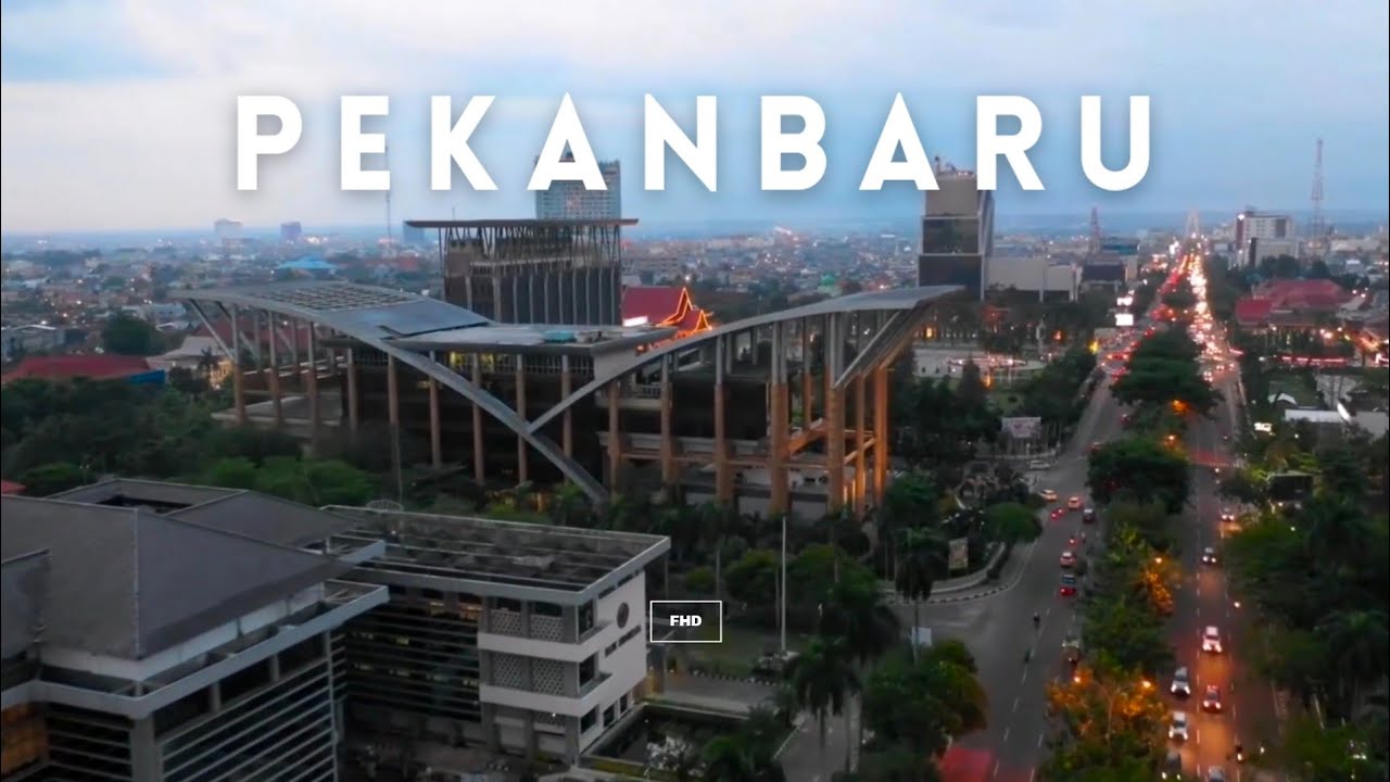 Kota Pekanbaru Drone view - YouTube