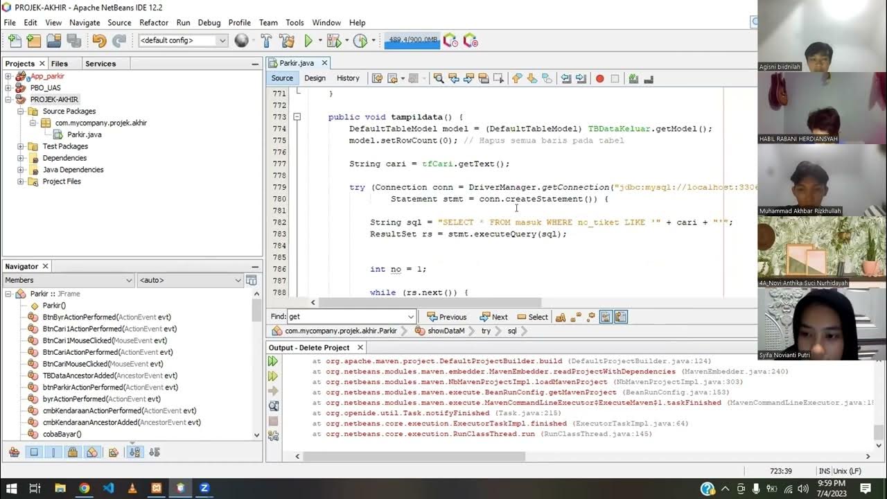 Presentasi Projek UAS Pemrograman Berbasis Objek Kelompok 4 Sistem Parkir Java GUI - YouTube