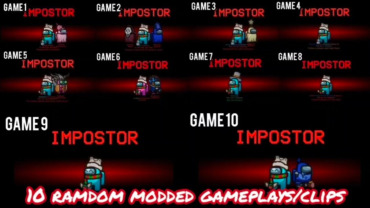 10 Modded Among Us Gameplays In 12 Minutes! | TOHE modded Chaos 🔥 - YouTube
